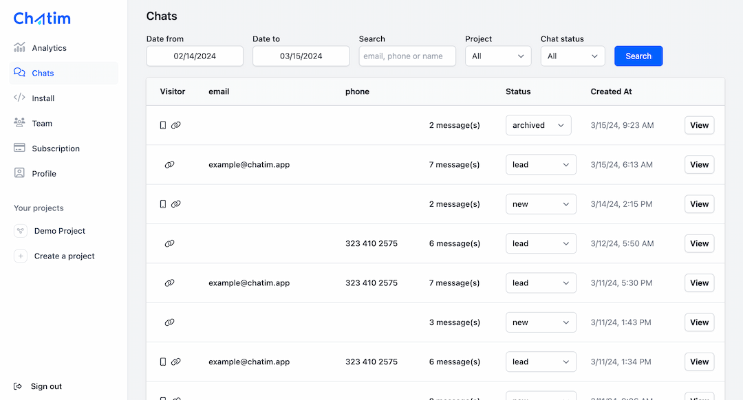 Chatim - Votre solution tout-en-un pour le service client
