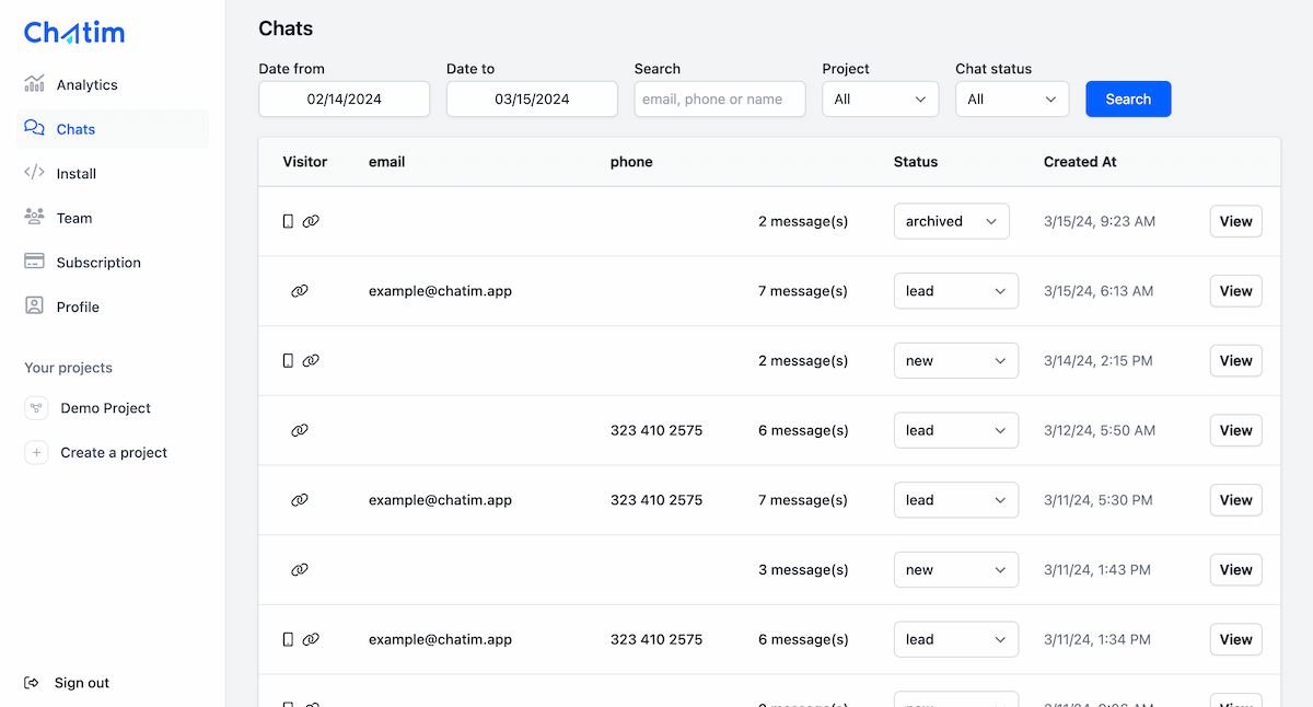 Chatim - Votre solution tout-en-un pour le service client